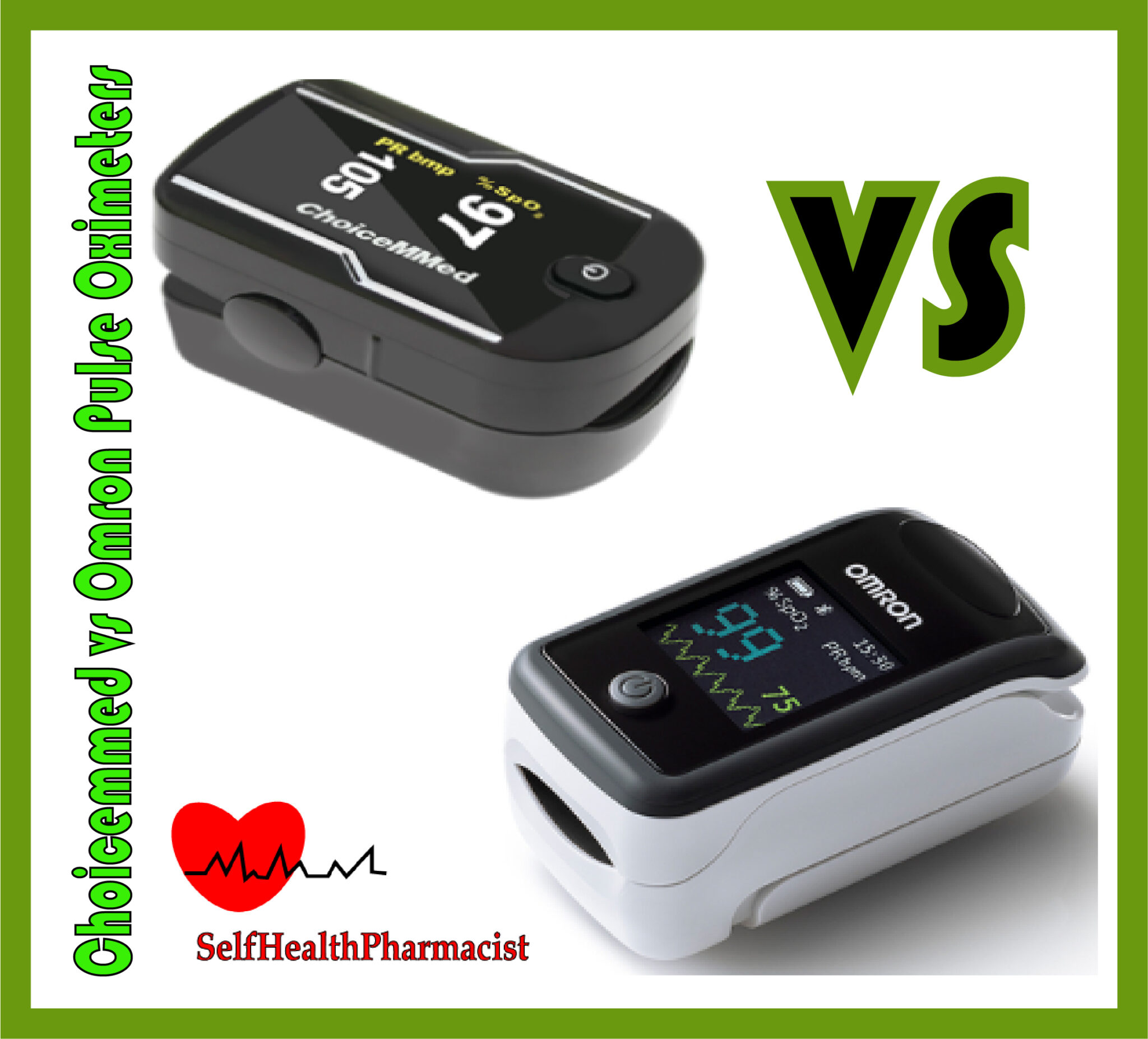 Choicemmed vs Omron Pulse Oximeters - Health